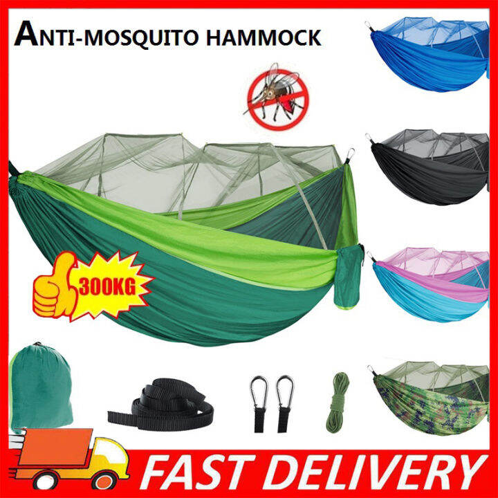 Hammock with Mosquito Net Outdoor Portable Duyan SIZE(260*140cm ...