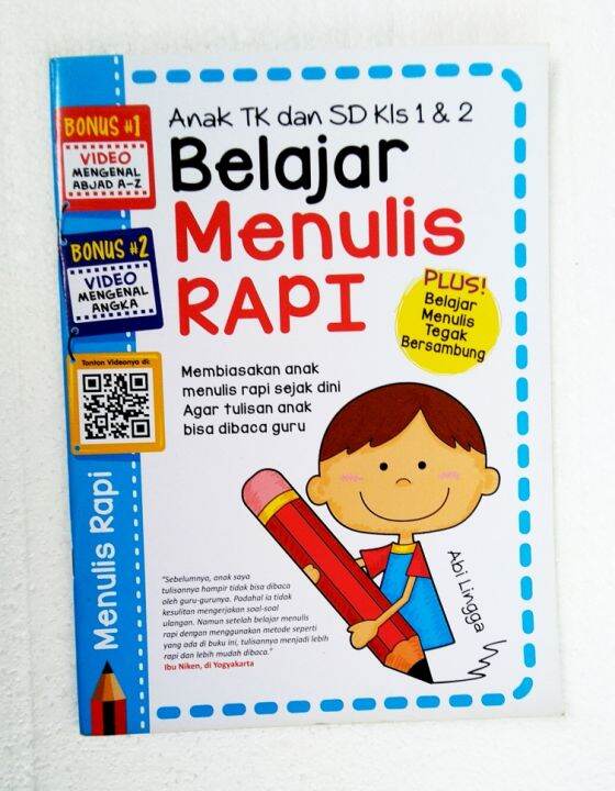Buku Belajar Menulis Rapi Plus Belajar Menulis Tegak Bersambung ...