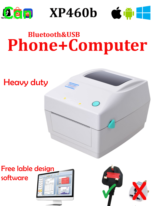 A6 Thermal Printer XP460B Printer XP-460B Thermal Printer Barcode Label ...