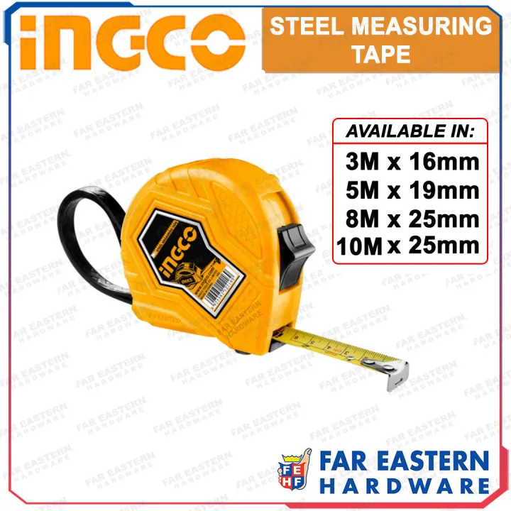 INGCO Steel Measuring Tape 3M 5M 8M 10M INHT | Lazada PH