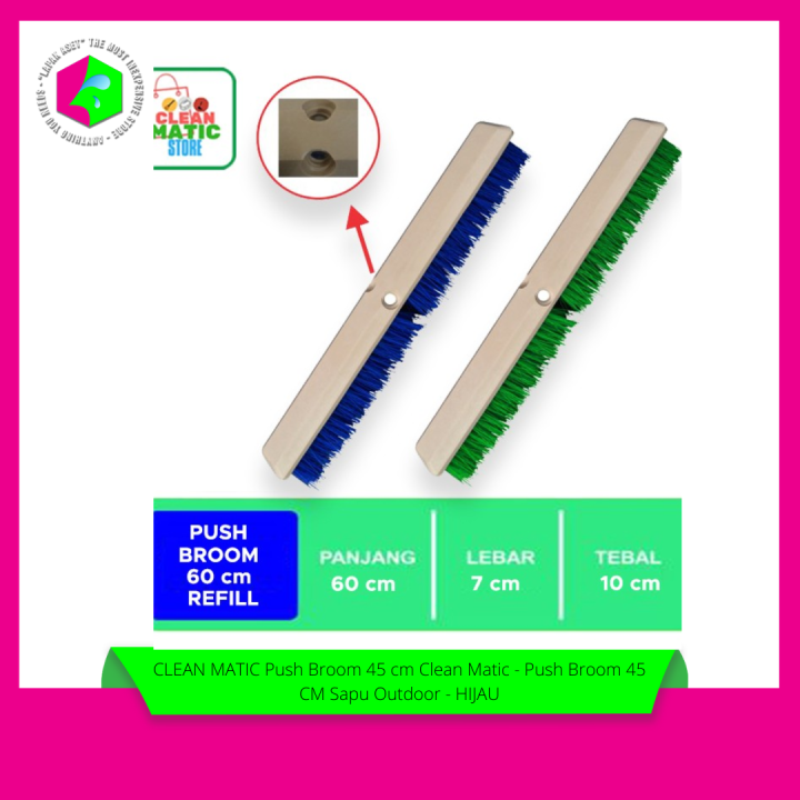CLEAN MATIC Push Broom 45 cm Clean Matic - Push Broom 45 CM Sapu ...