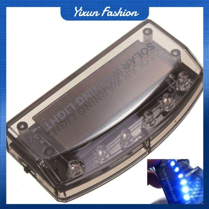 Intelligent Control 6 Led Solar Warning Light Solar + Usb Powered ...