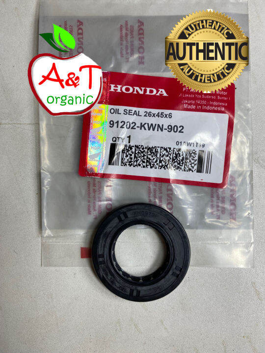 91202-K97-T01 / KWN-902 Pulley Side Oil Seal 26x45x6 CLICK 125 / 150 ...