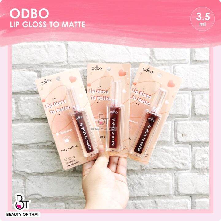 ODBO LIP GLOSS TO MATTE THAILAND - RIASAN BIBIR | Lazada Indonesia