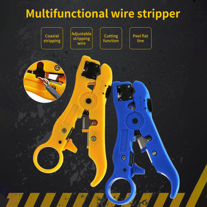 Multi-Functional Electric Stripping K-nife Pliers Tools Coaxial Cable ...