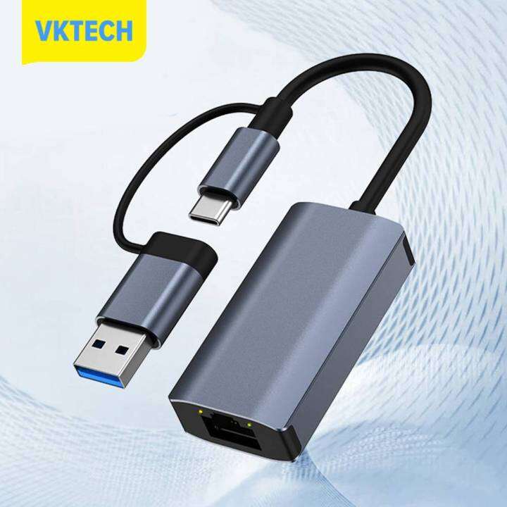 [vktech] Usb3 0 Type Cto Rj45 Gigabit Ethernet Adaptor Gigabit Internet