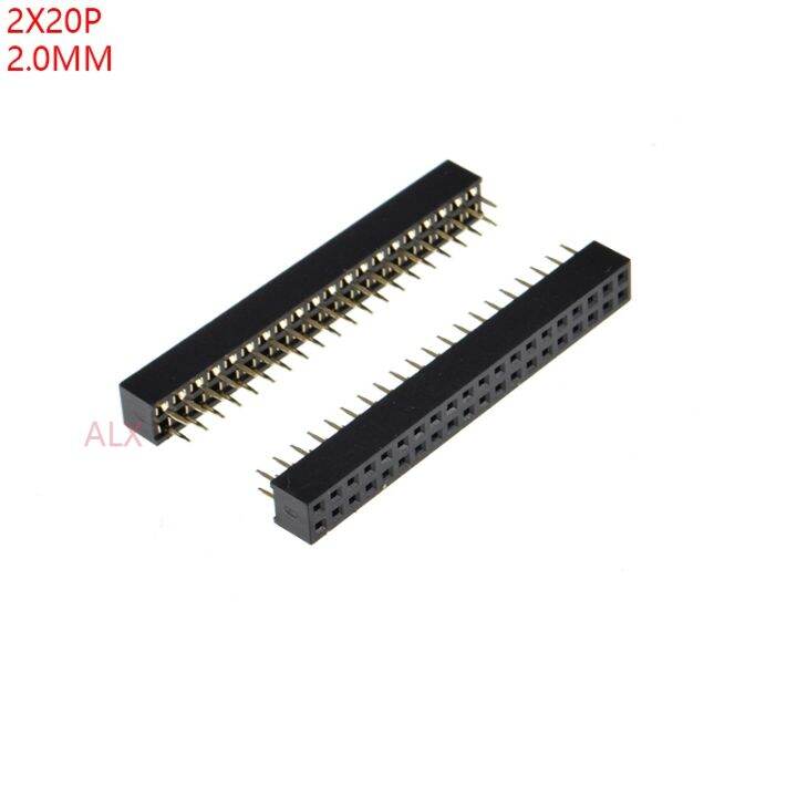 10PCS 2X20 PIN Double row Straight FEMALE PIN HEADER 2.0MM PITCH Strip Connector Socket 2x20 20p ...
