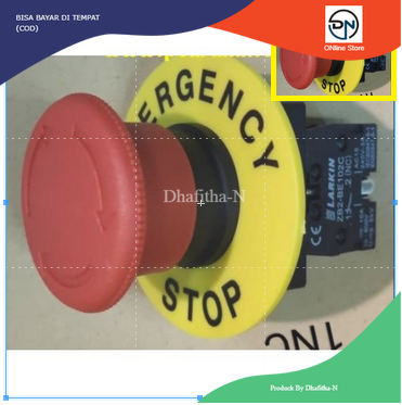 Tombol Emergency stop untuk pemutus arus darurat mesin pom mini ...
