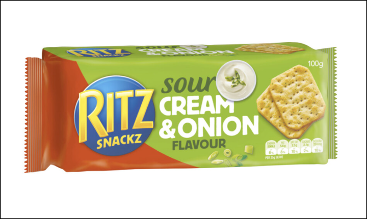 Ritz Snackz Sour Cream and Onion Crackers 100g - Expiry Date 12-Apr ...