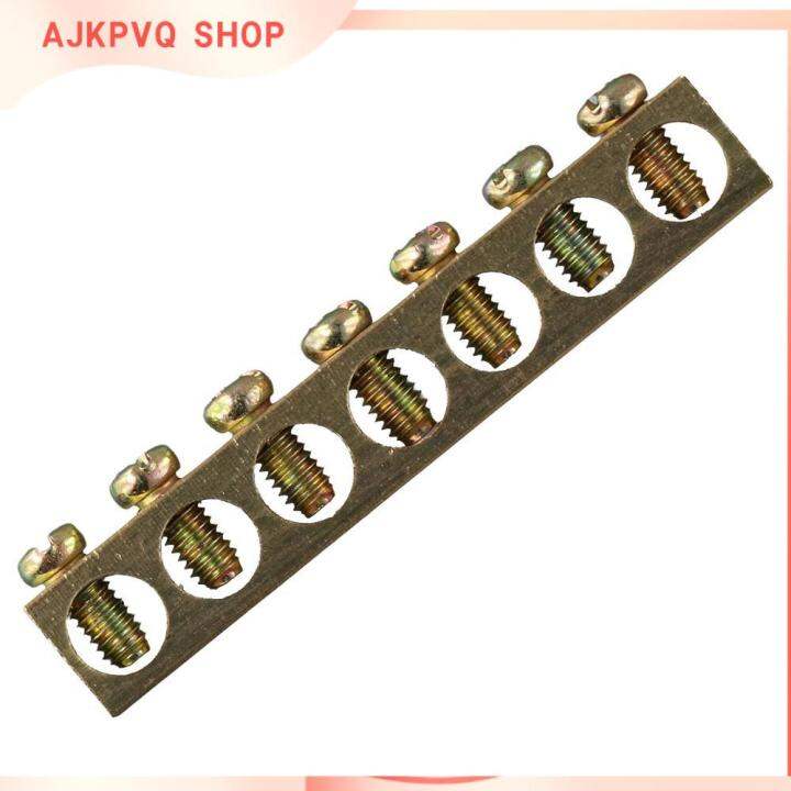 AJKPVQ 7-hole Line Terminal Strip Copper Strip Grounding Copper Strip ...