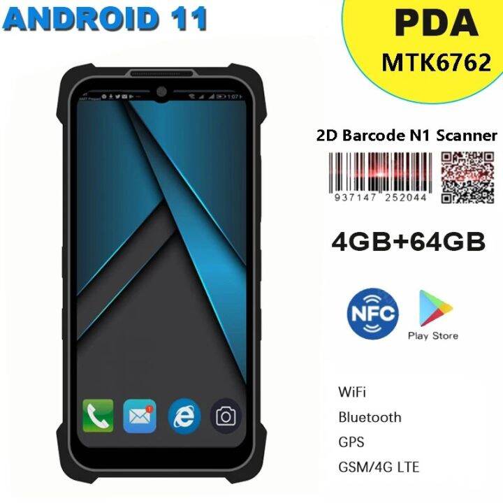 Portable Pda Barcode Scanner Rugged Handheld Inventory PDA Wireless 4G ...