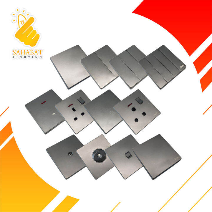 reTouch Ultra Rimless Series Switches [MATTE GREY] | Lazada