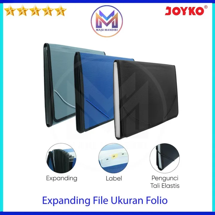 Map Plastik Joyko Expanding File Folio / Organizer Folder Ukuran F4 ...