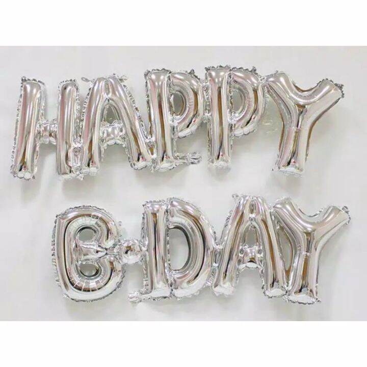 BALON KATA HAPPY SAMBUNG / BALON FOIL HURUF HAPPY BDAY SAMBUNG / BALON ...