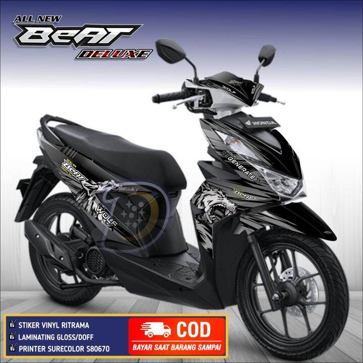 Decal Motor Beat Deluxe Striping Beat New 2020 2023 Stiker Honda Beat ...