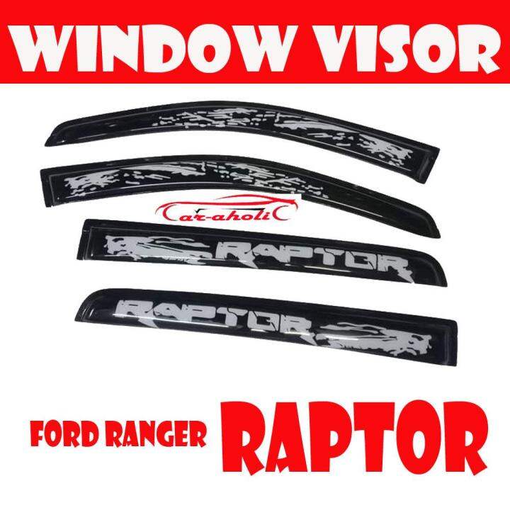 Window Door Sun Rain Visor Rain Guard for Ford Ranger Raptor 2019-2020 ...