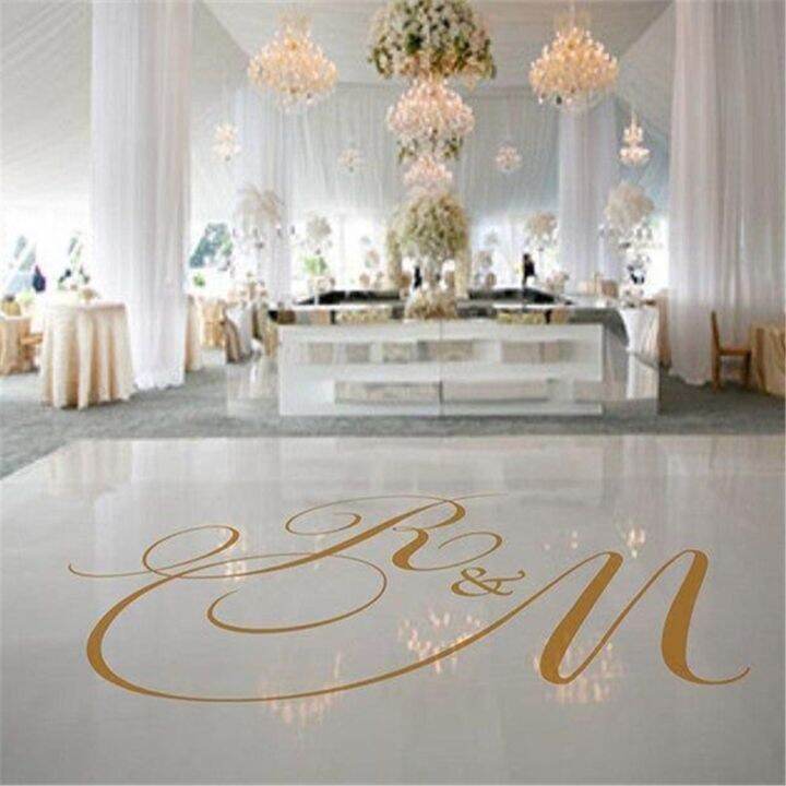 【HOT】 Wedding Party Dance Floor Decals Removable Vinyl Fashion Design ...