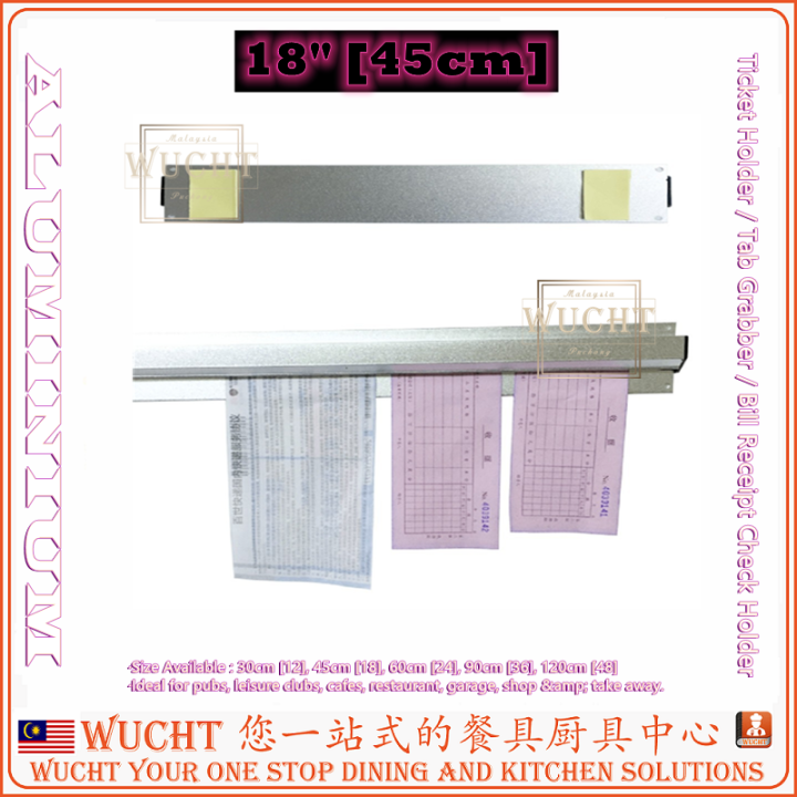 【WUCHT】18” 45cm Ticket Holder Tab Grabber 18" Bill Receipt Check Holder ...