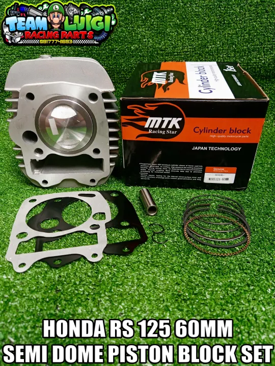 MTK HONDA RS 125 60MM SEMI DOME PISTON BLOCK SET | Lazada PH