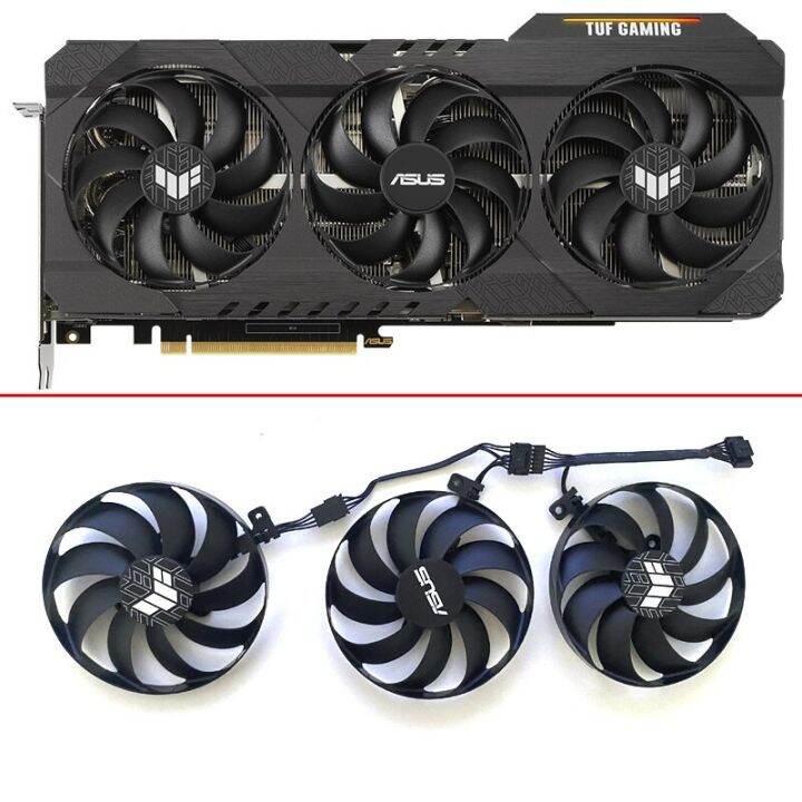 3PCS 7PIN CF9010U12D RTX 3060TI GPU FAN For ASUS ASUS Geforce RTX 3060 ...