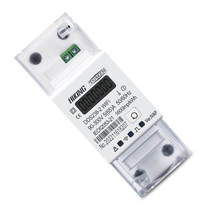 TOMZN 1P+N 65A Tuya WIFI Smart Bidirectional Energy Meter Timer Power ...