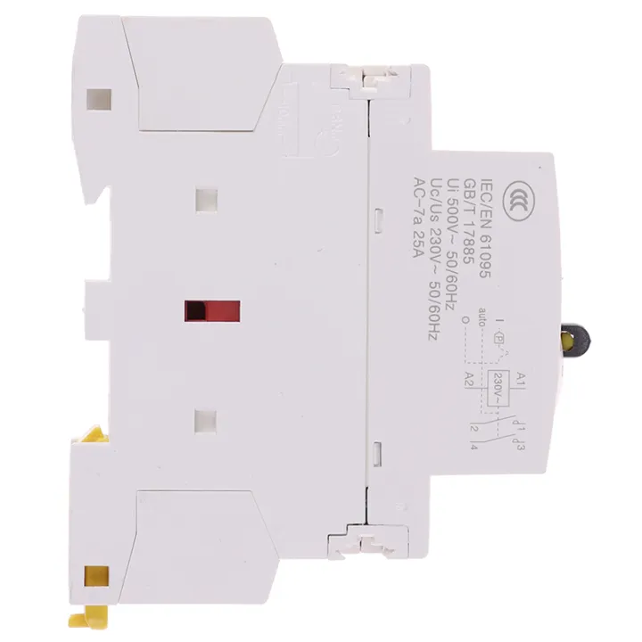 25A 2P 220V Din rail Household ac contactor With Manual Control Switch | Lazada.co.th