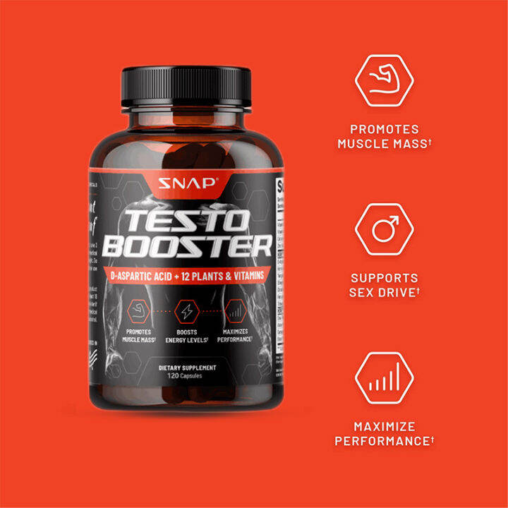 [ ของแท้!!! ระวังของปลอม ] SNAP อาหารเสริม Testo Testosterone Booster ...