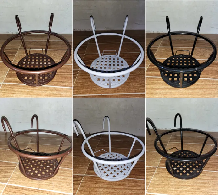 elegant & high quality metal plant pot holder / paso hanger 22x11 cm ...