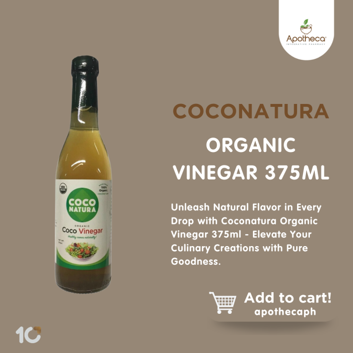 Coconatura Organic Vinegar 375ml - Unleash Natural Flavor in Every Drop ...