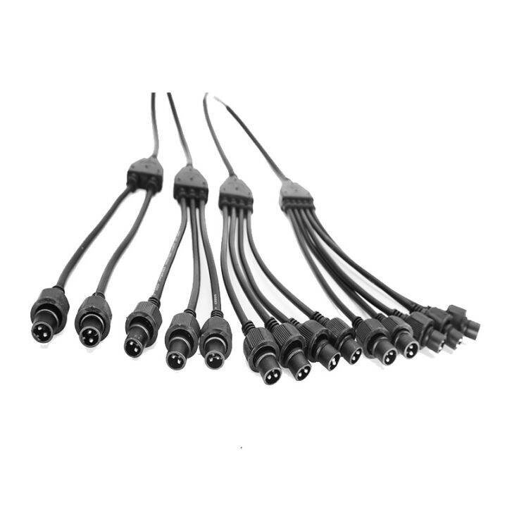IP67 2Pin Electrical Splitter with Male Female Wire Connectors 1 to 2 3 ...