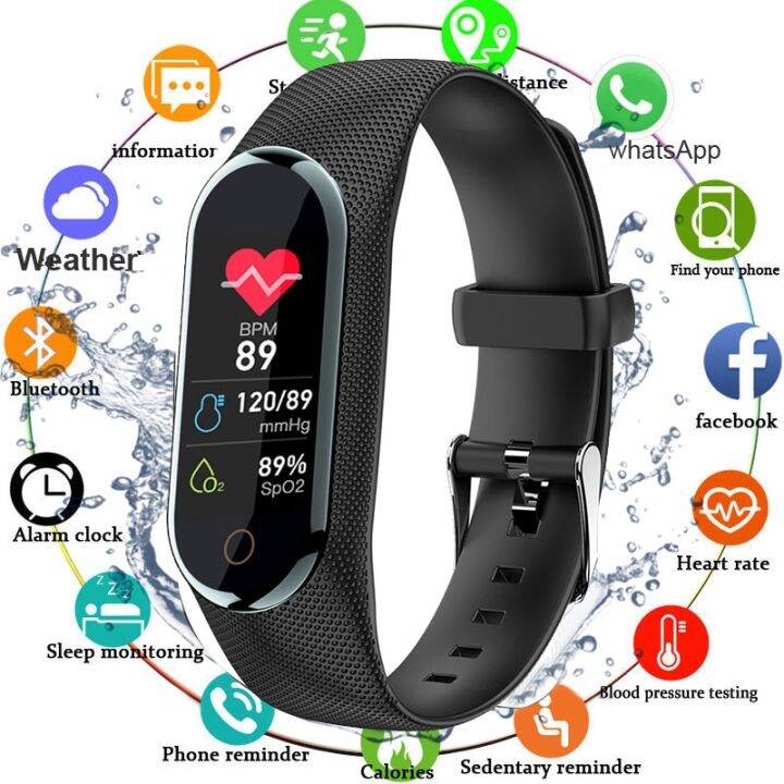 POSHI 2022 Original Smart Watch Band M8 Heart Rate Smartwatch Men Women ...