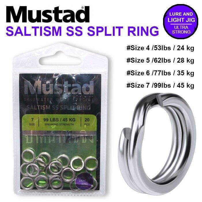 MUSTAD SALTISM SS SPLIT RING | Lazada.co.th
