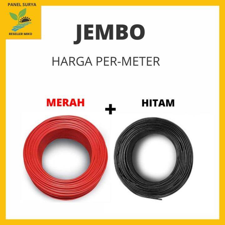 Kabel Panel Surya 10mm x2 merah dan hitam | Lazada Indonesia