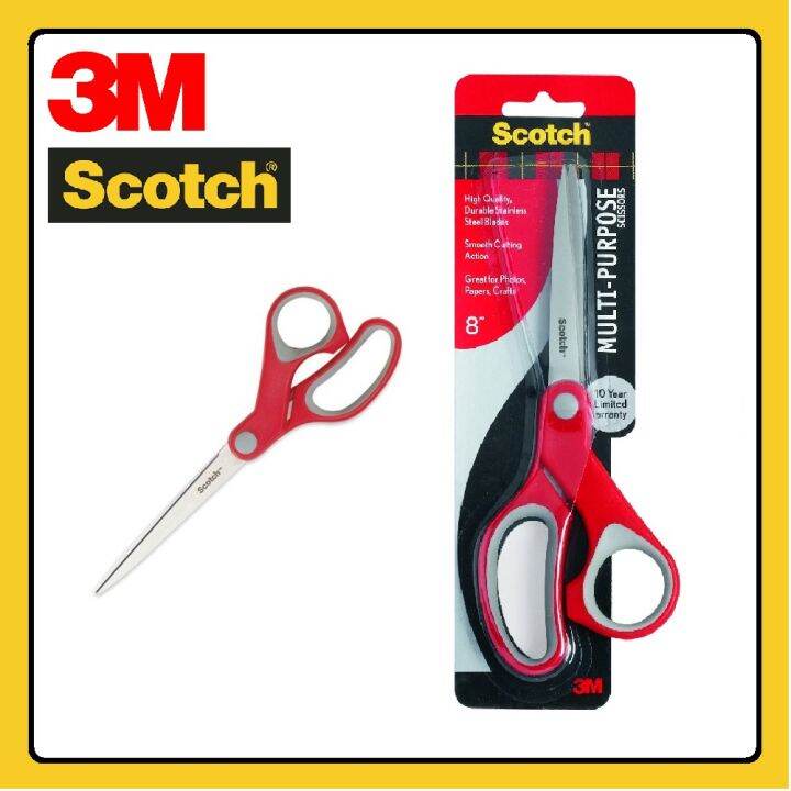 3M Scotch 8'' Multi-Purpose Scissors 1428 | Lazada