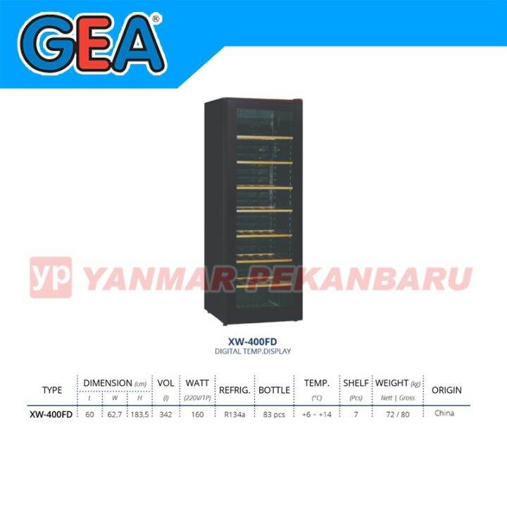 Pendingin Wine / Wine Cooler GEA XW-400FD | Lazada Indonesia