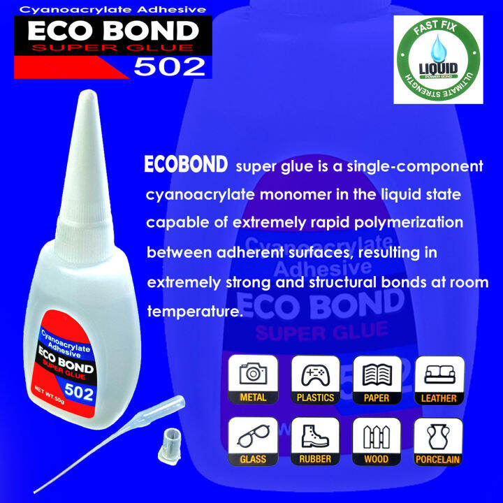 ECOBOND 502 Super Glue (Cyanoacrylate Adhesive), 50g, with mouse tail & push pin | Lazada PH