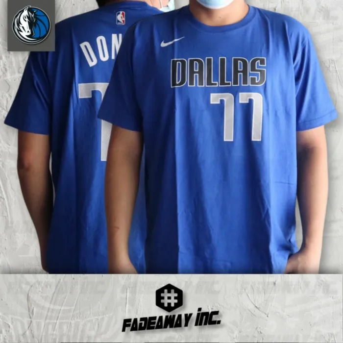 [Spot] Tshirt - Clothes / T-Shirt BASKET NBA DALLAS MAVS 77 Wound DONCIC - Blue HOME | Lazada PH