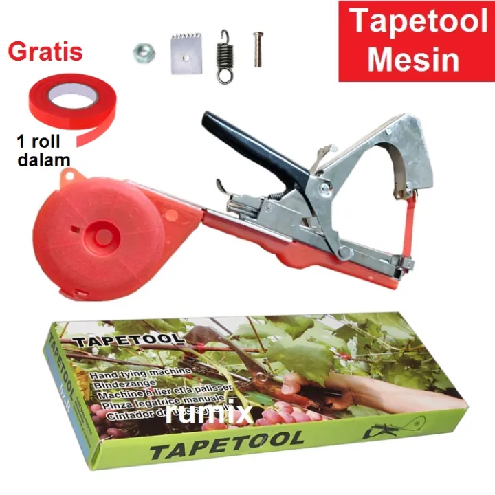 Tapetool Hand Tying Machine Alat Pengikat Lanjaran Tanaman Paket Refill ...