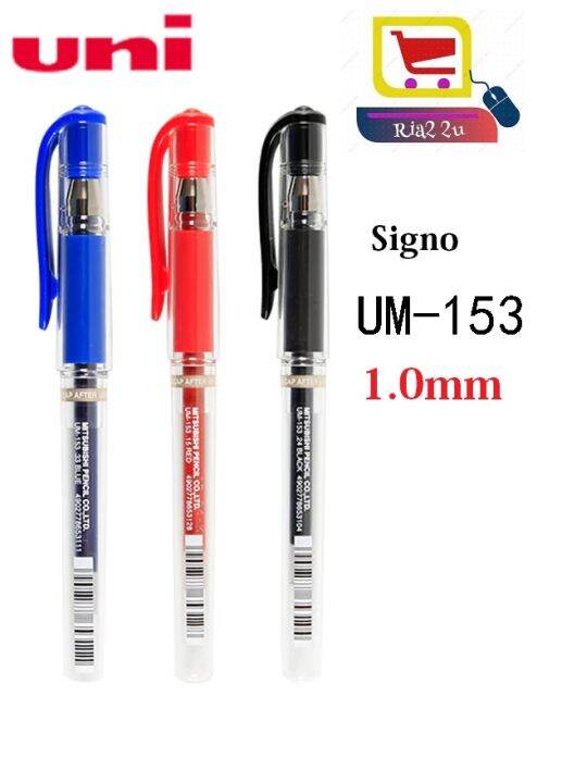 Uniball/Uni-Ball UM-153 Signo Broad Gel Roller Ball Pen / Signature Pen ...