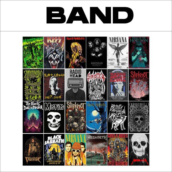 POSTER DINDING AESTHETIC TEMA BAND I KEREN | Lazada Indonesia