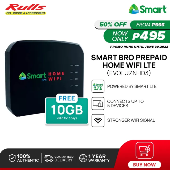 【Ready Stock】 Smart Bro Prepaid Home Wifi LTE (Evoluzn-ID3) with FREE ...