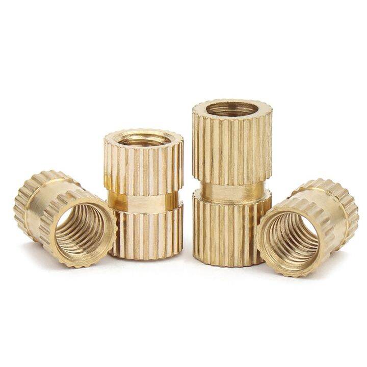 Injection Molded Copper Nut M4 M5 M6 M8 Copper Inserts Brass Double ...