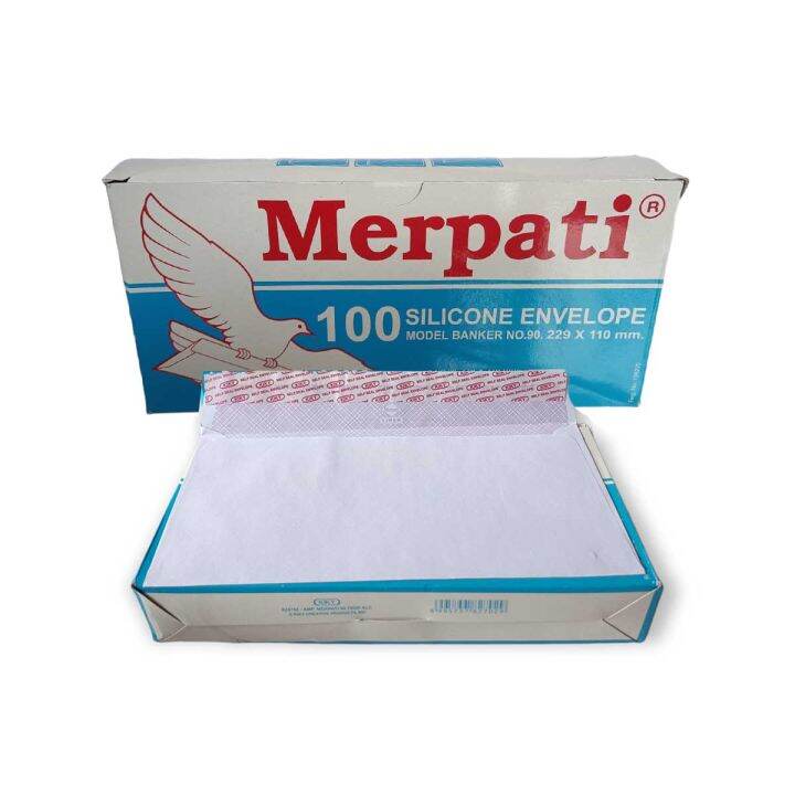 AMPLOP MERPATI PUTIH POLOS BESAR 1 PAK | NO.90 SILICONE ENVELOPE MODEL ...