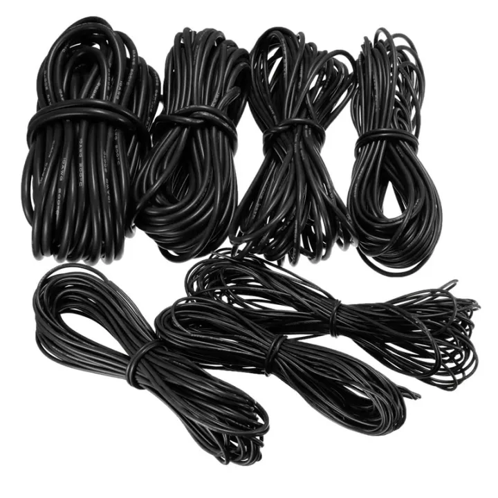 DANIU Black 10M Silicone Wire Cable low electrical resistance Flexible ...