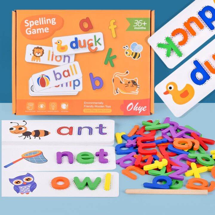 Spelling Game Learn & Write Phonics English Alphabet Letters Puzzle ...