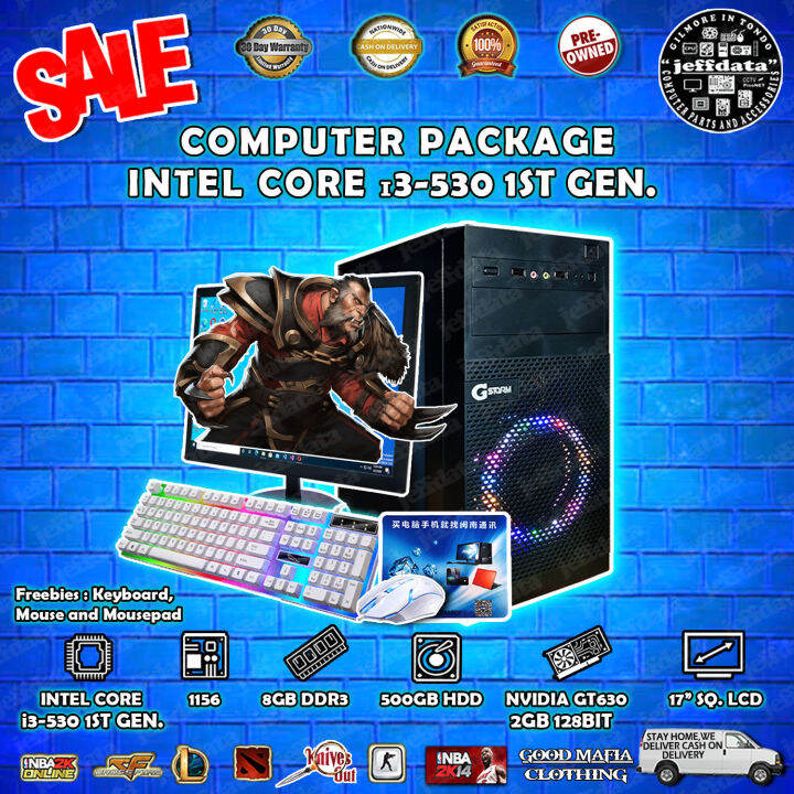 Computer Desktop Set Intel Core i3-530 1st Gen. 8gb ddr3 hdd 500gb hdd ...