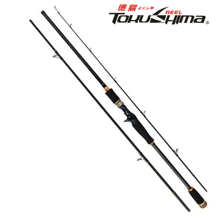 1.8m/2.1m/2.4m/2.7m Black Ultralight Three Sections Lure Fishing Rod ...