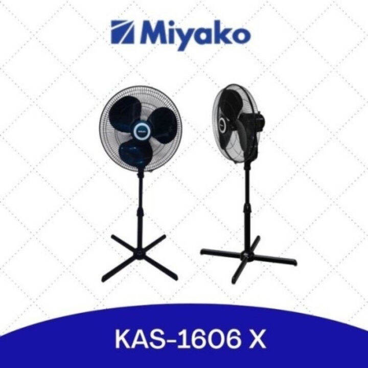 MIYAKO KIPAS ANGIN STAND FAN KAS 1606 X PL KAS1606X KIPAS ANGIN STANDING 16 INCH LOW WATT ...