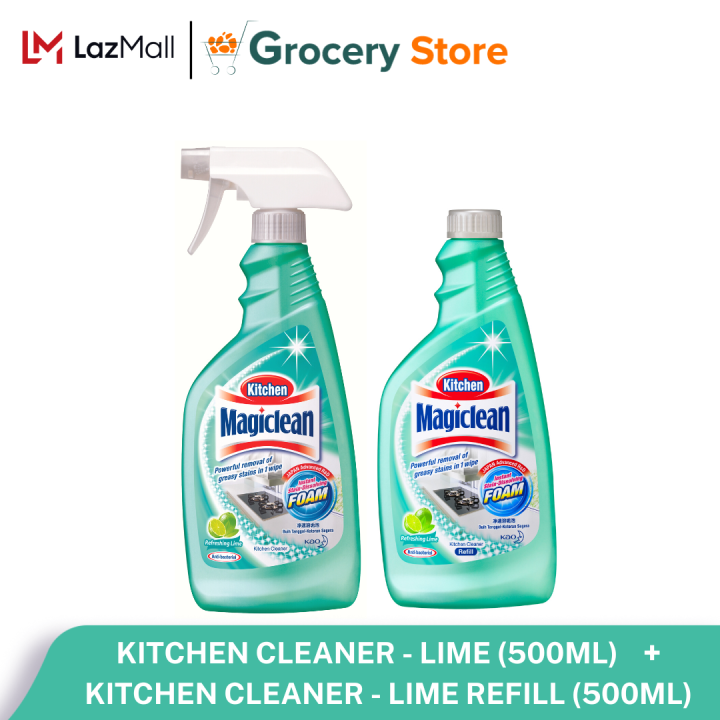 MAGICLEAN KITCHEN TRIGGER SPRAY 500ML + REFILL 500ML VALUE PACK | Lazada