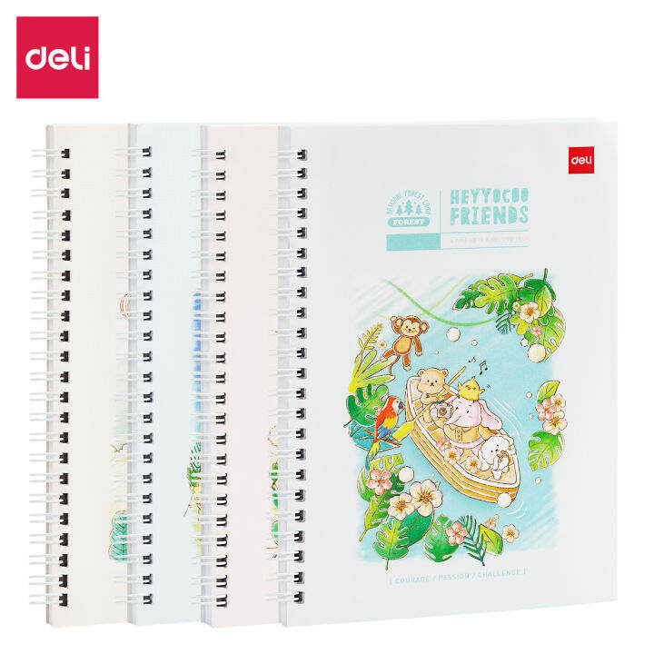 Deli Notebook ELA560 Heyyocoo Friends Series Spiral Book A5 60 Sheets ...